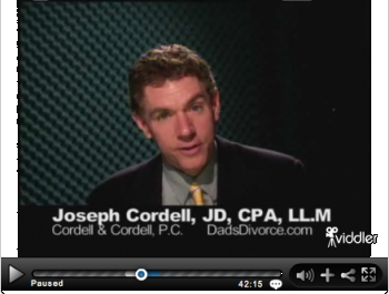 Joseph Cordell Discusses =Mistakes Men Make In Divorce